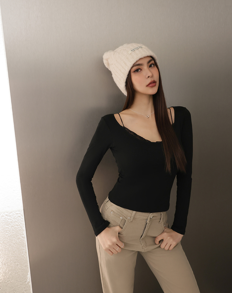 U型領蕾絲花邊BRA TOP | Girl's Monday丨女裝流行服飾丨 新品每日上架