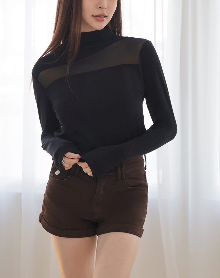 不規則剪裁半高領長袖上衣 | Girl's Monday丨女裝流行服飾丨 新品每日上架